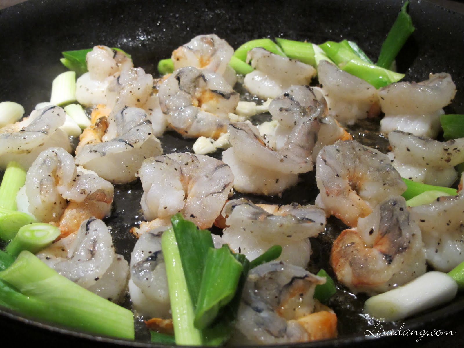 Dang It Delicious: Seared Shrimp and Scallion