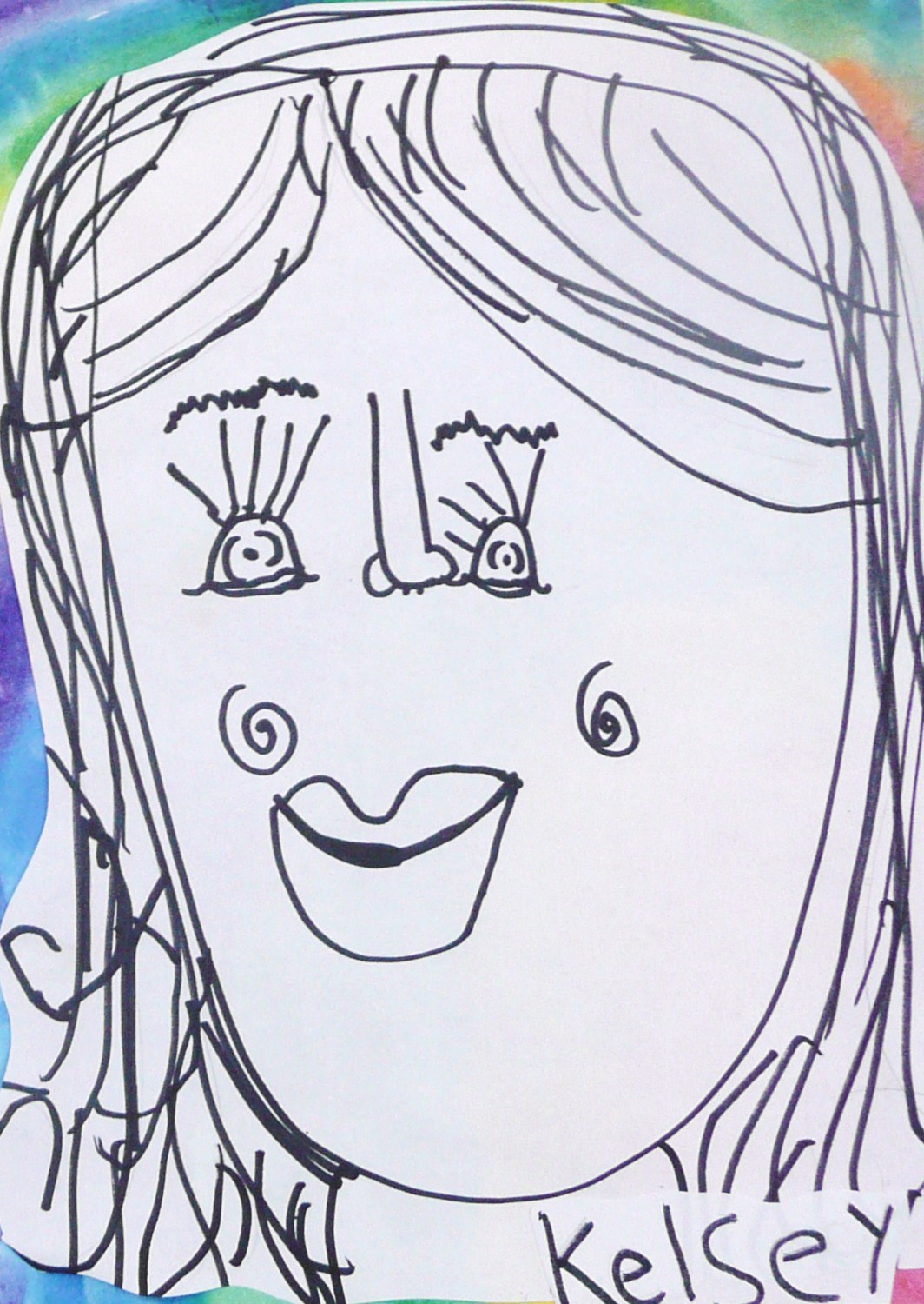 Art by Erin Leigh: Kindergarten Self Portraits