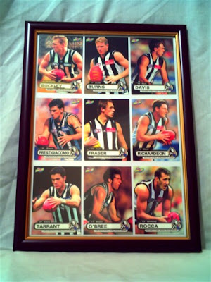 40 Years Of Footy Memories: Framed Footy Card Sets & Signatures