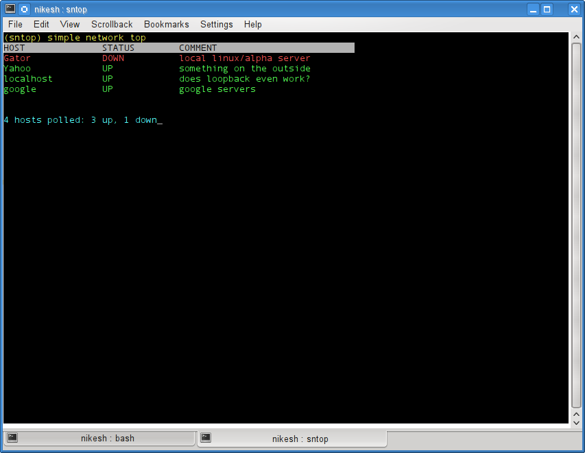 Top like utility to monitor Network - sntop | Linux Blog