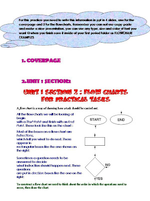 COMPUTERS/ 6TH GRADE: ACT 3: FLOWCHART EXAMPLES