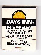Matchbooks from hotels and motels