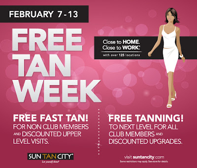 Momma Thrift: Sun Tan City--> FREE tanning week 2/7-2/13