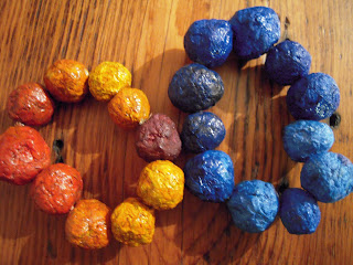 Marvelously Messy : Papier-Mache Bead Bling