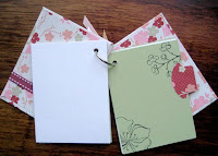 the shin spot: Stampin Up Homemade Notepad