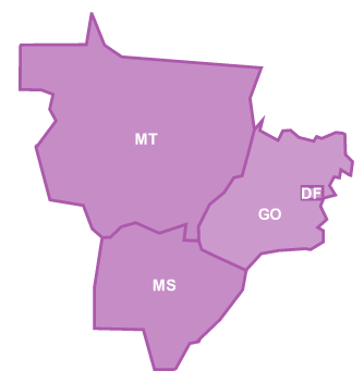 Centro Oeste Em Evidência: Mapa da região Centro Oeste