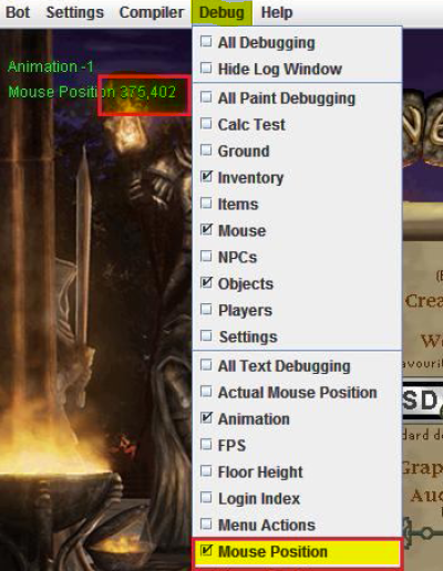 RSbot Scripting Tutorials: Creating Paint