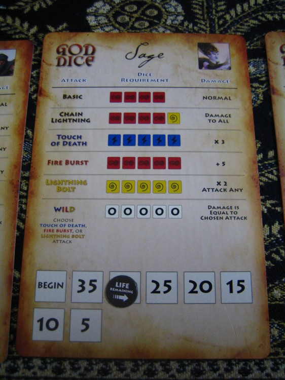 Hiew's Boardgame Blog: God Dice