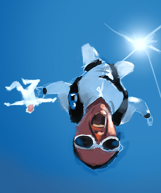 kris humphries: Funny skydiving card by