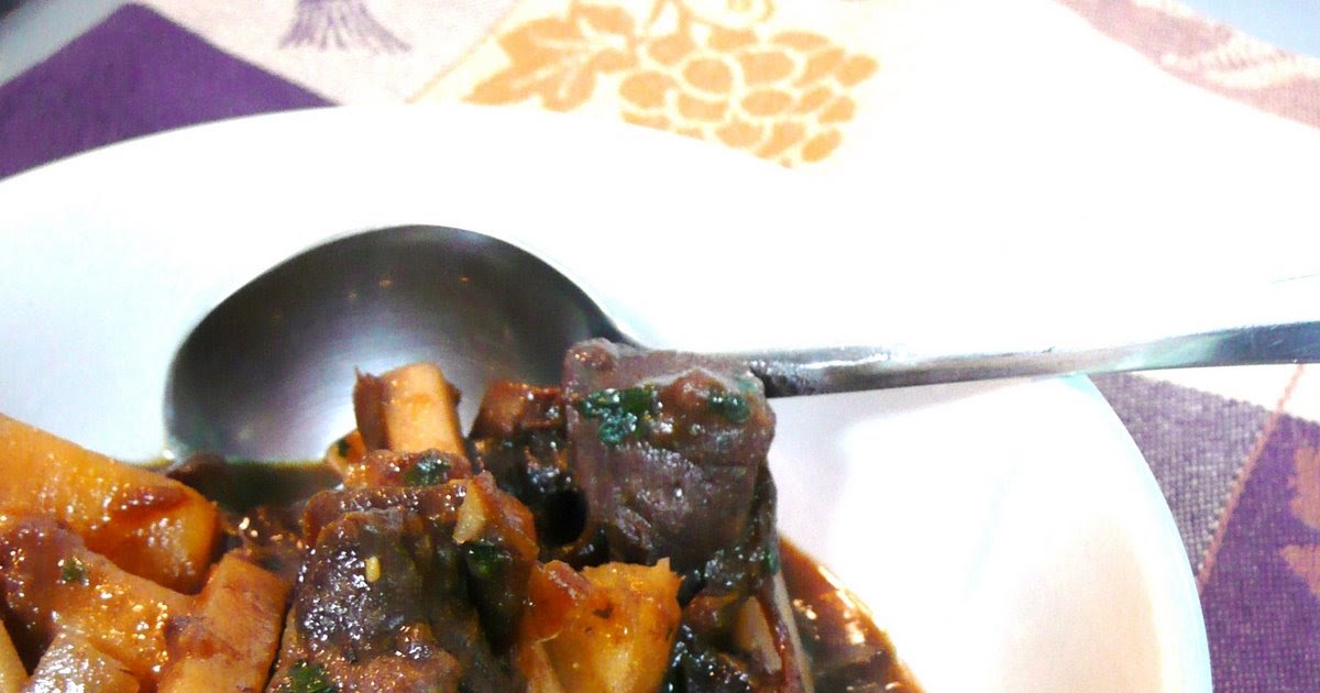 Mamatouille: beef and gobo with balsamic plum sauce