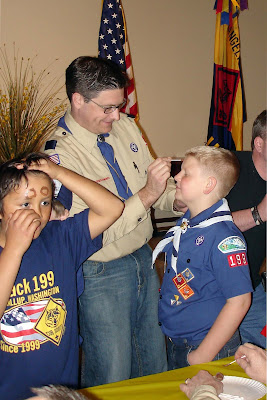 Lane Family Blog: Cub Scout Bear Achievement Ceremony