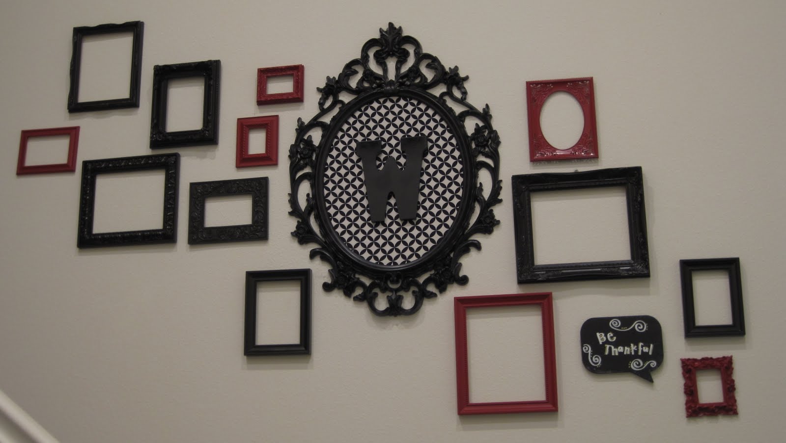 Mike and Erica: Vintage Frame wall....Complete!!