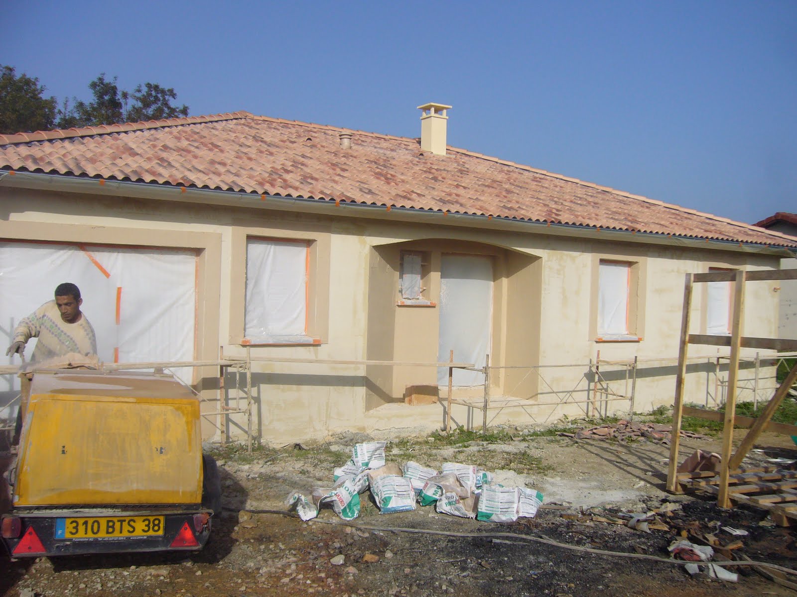 La maison de Carla et Ju: Crépi