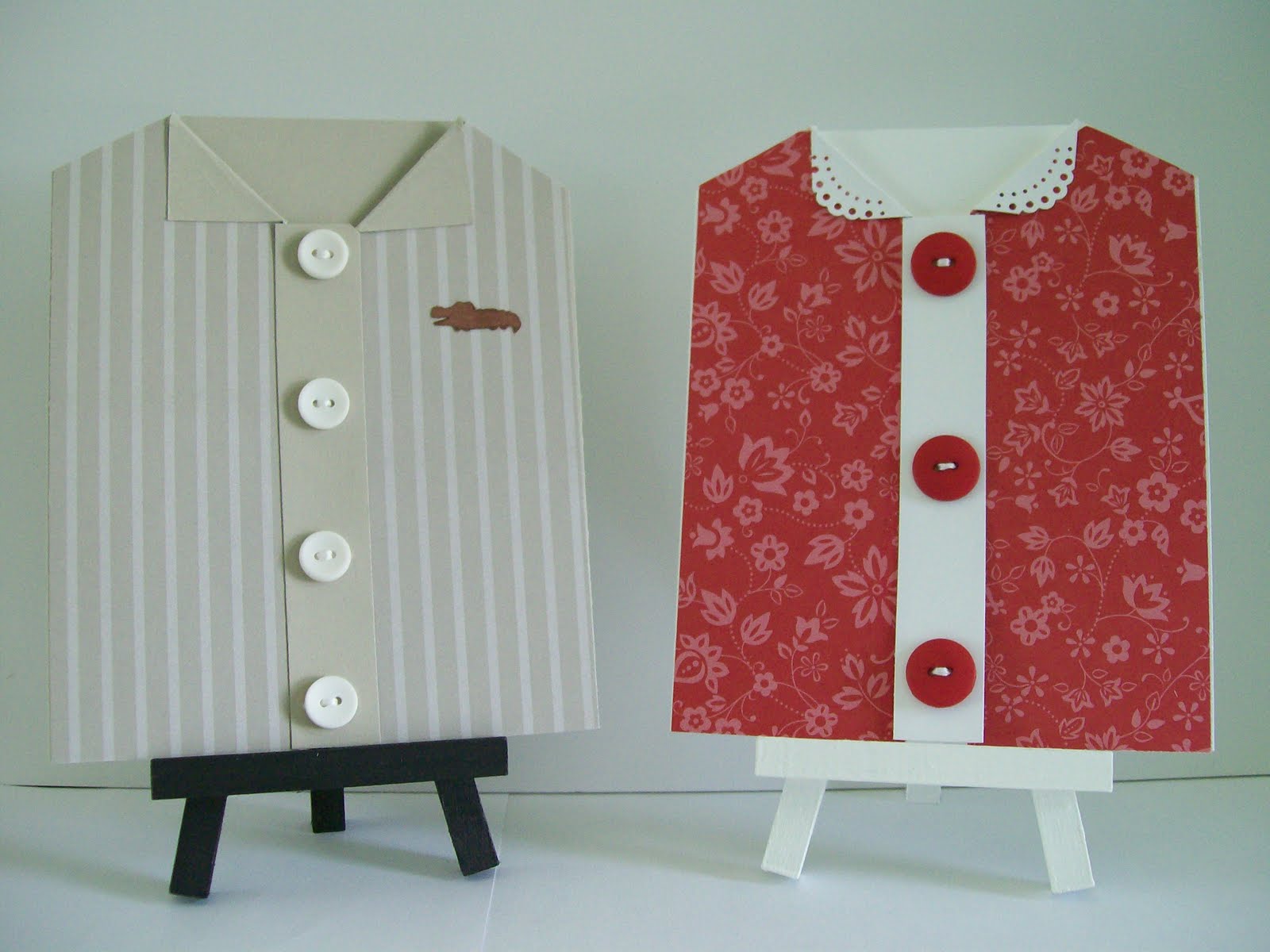 I'm never bored: Button Down Shirt Cards