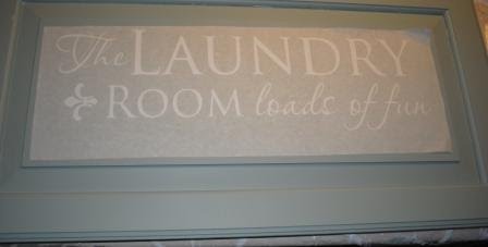 House of Thrifty Decor: From Kitchen Cabinet to Laundry Room Sign
