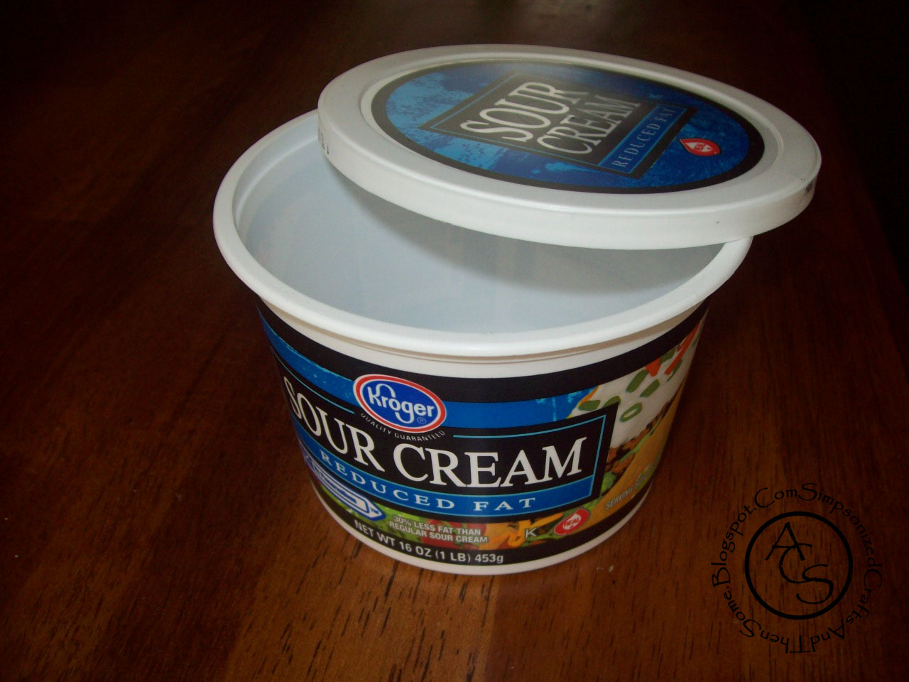 SIMPSONIZED CRAFTS: Sour Cream Container=Jewelry Box