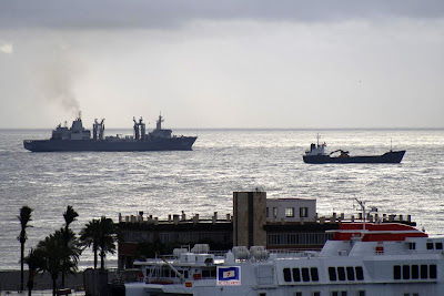 Málaga Marítima: HNLMS AMSTERDAM A-836 en Málaga.