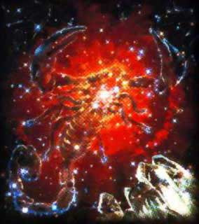 new red scorpio zodiac symbol