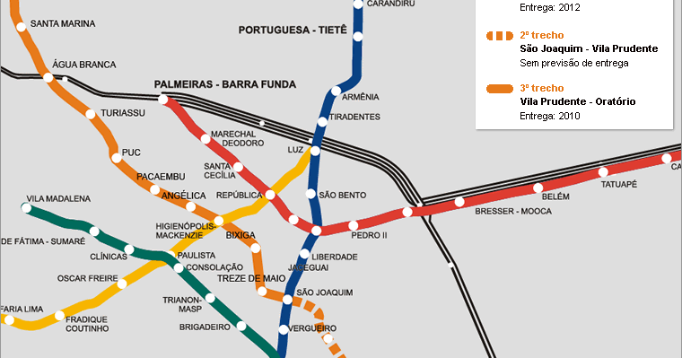 Apartamentos: Plano de Expansão do Metrô - Implantação da Linha 6
