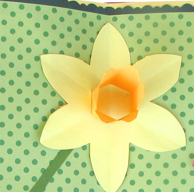 Extreme Cards and Papercrafting: Daffodil Pop Up Card Tutorial
