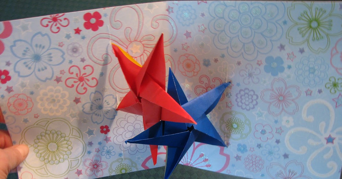 Origami Star Pop Up Card