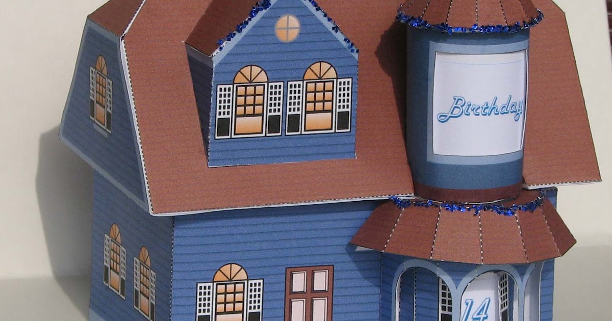 Extreme Cards and Papercrafting: 3D House Papercraft Birthday Card