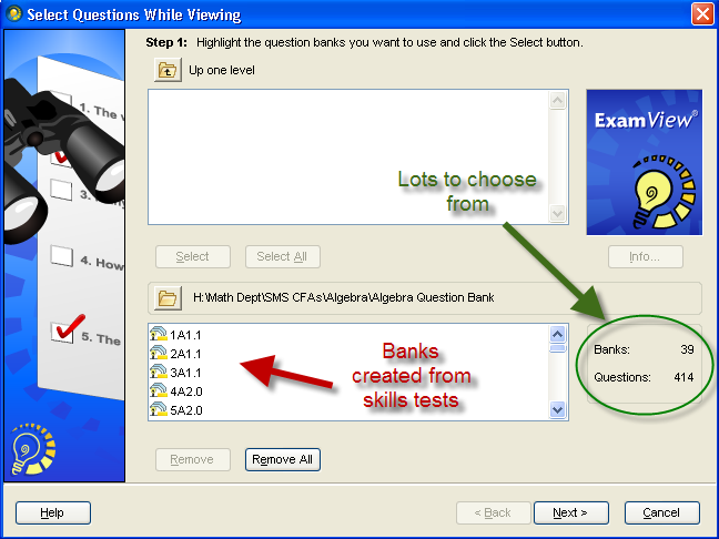 Questions?: ExamView and Summative Assessments