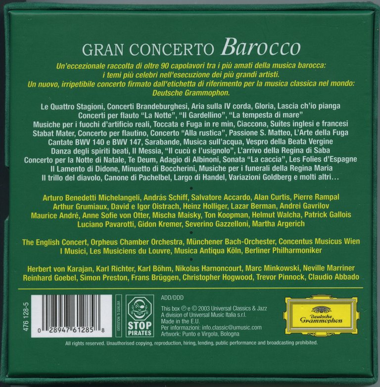 Gran Concerto BAROCCO (5-CD Box Set) - Sharon J. Brooks