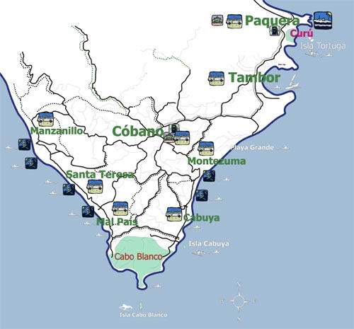 Especialidad de Turismo-CTP Cóbano: Zona Turistica