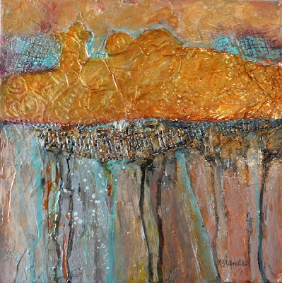 Nancy Standlee Fine Art: "Praise" ~ Textured Mixed Media Abstract ~ by ...
