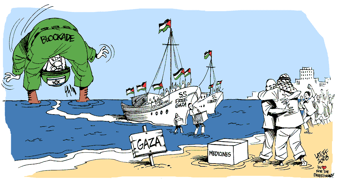 FRIENDS OF FREE PALESTINE: Gaza War Cartoons
