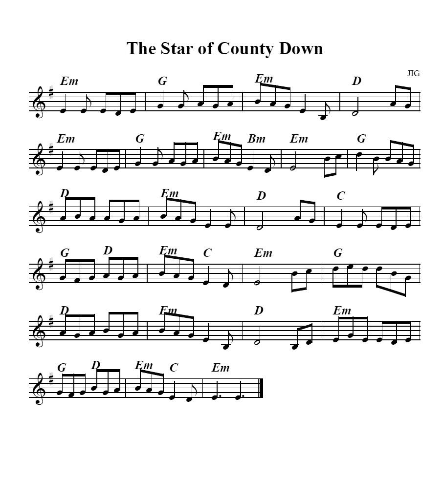 Bouzouki GDAE: Star of the County Down