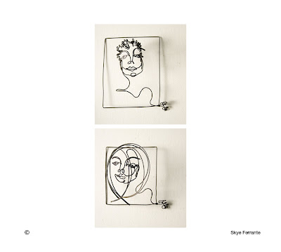 zu Besuch: SKYE FERRANTE Drahtobjekte