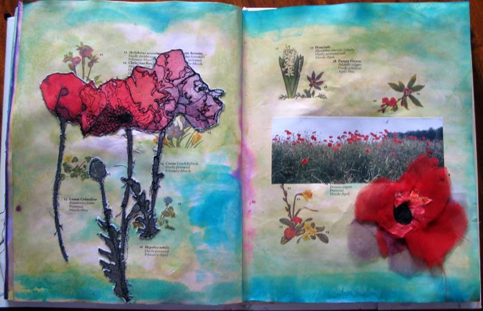 LinsArt: Altered Flower Book [p36,37]