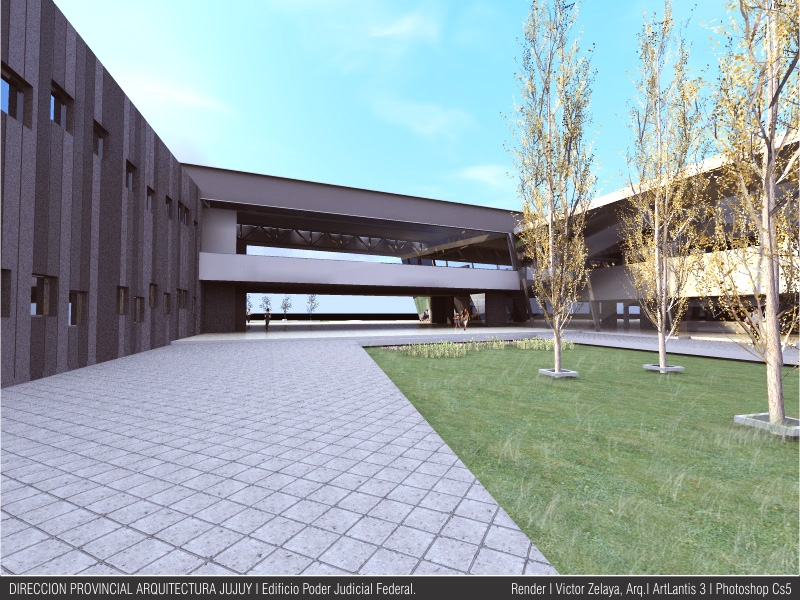Ñiu Arquitectura y Diseño: Edificio Poder Judicial Federal Jujuy - Proyecto - Render.