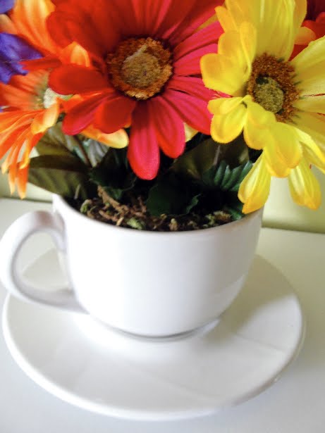 The Pursuit of Happiness: Coffee Cup Flower Pot Tutorial
