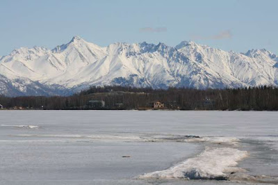 Sunhusky's Alaska: Monday's Blue Skies at Wasilla Lake