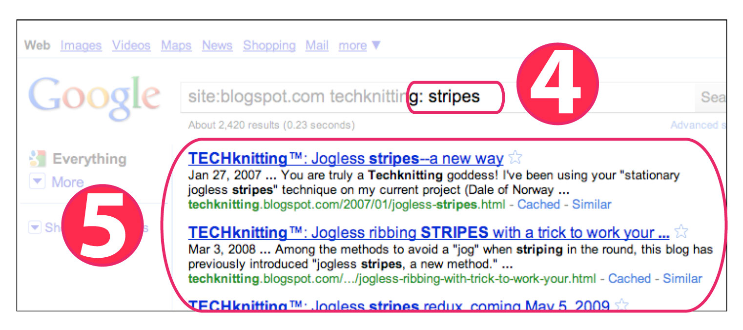 TECHknitting: A computer interlude: how to search TECHknitting blog (or ...
