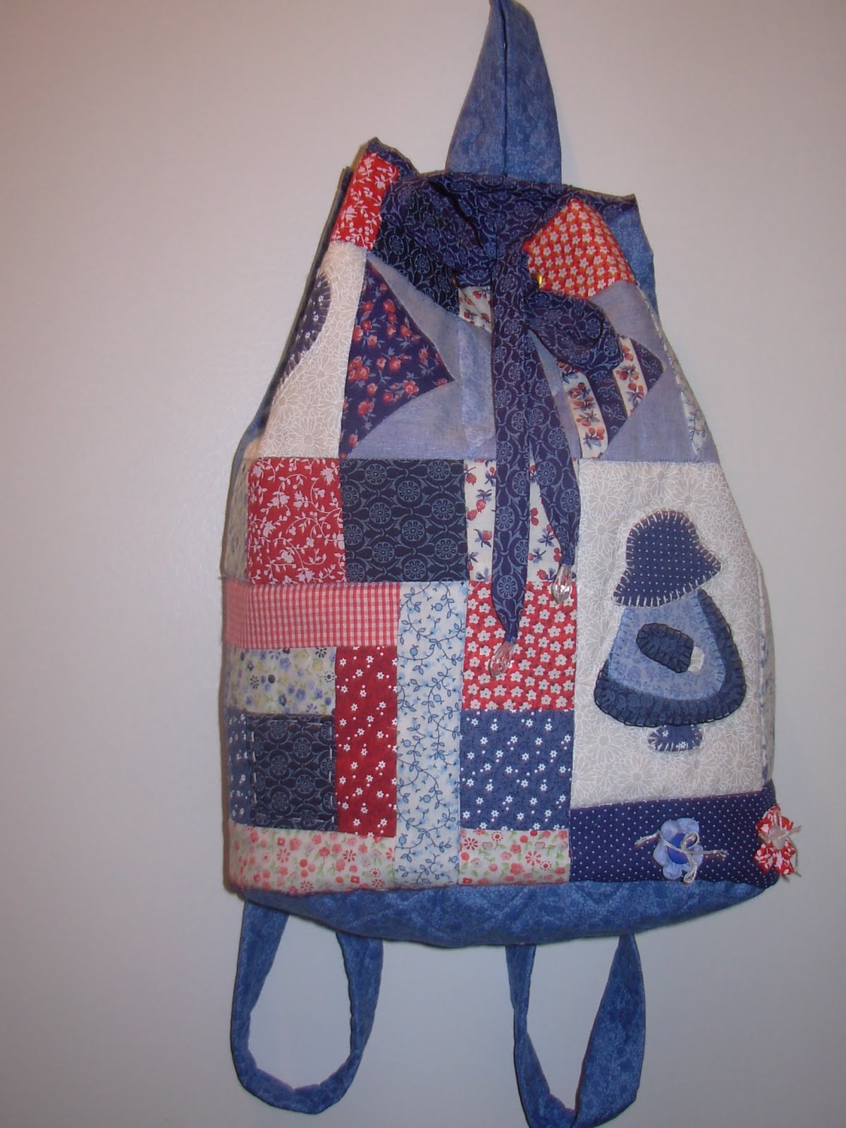 Que lindo Patchwork: Mochila Patch Azul