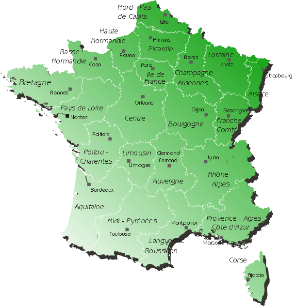 FRANÇAIS: LA CARTE DE FRANCE
