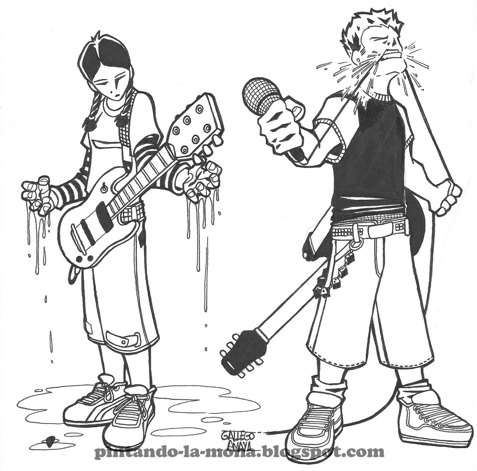 Pintando la mona: DIBUJOS PUNK!!!