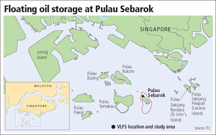 wildsingapore news: Floating tankfarm may be sited off Pulau Sebarok