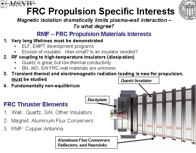 Overview of Field Reversed Configuration Propulsion and Materials ...