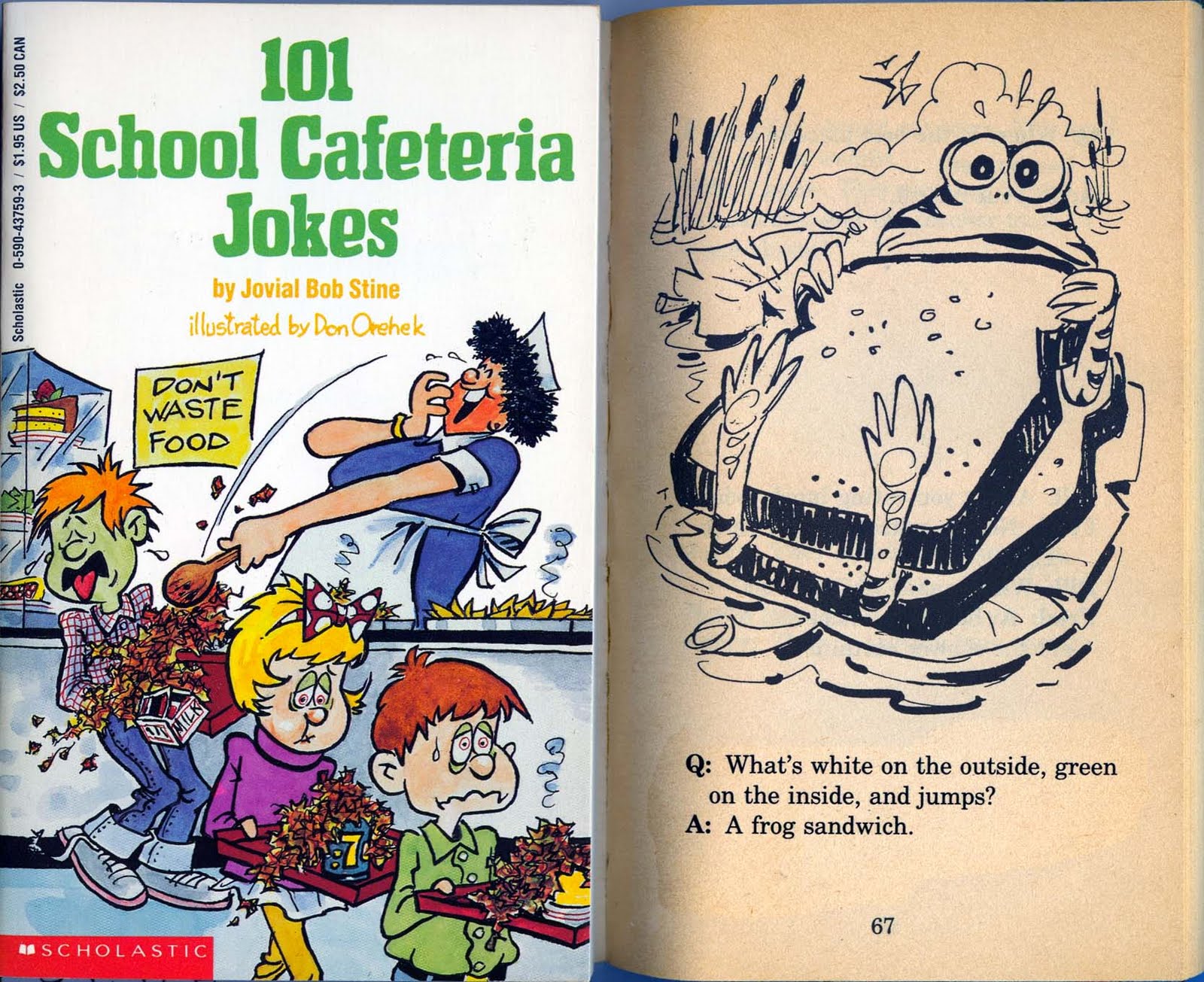 Don Orehek Cartoons: 213. 101 School Cafeteria Jokes