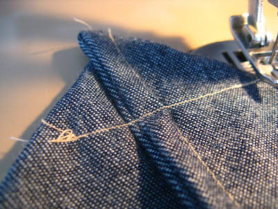 blissful: Tutorial: Drawstring bags with french seams