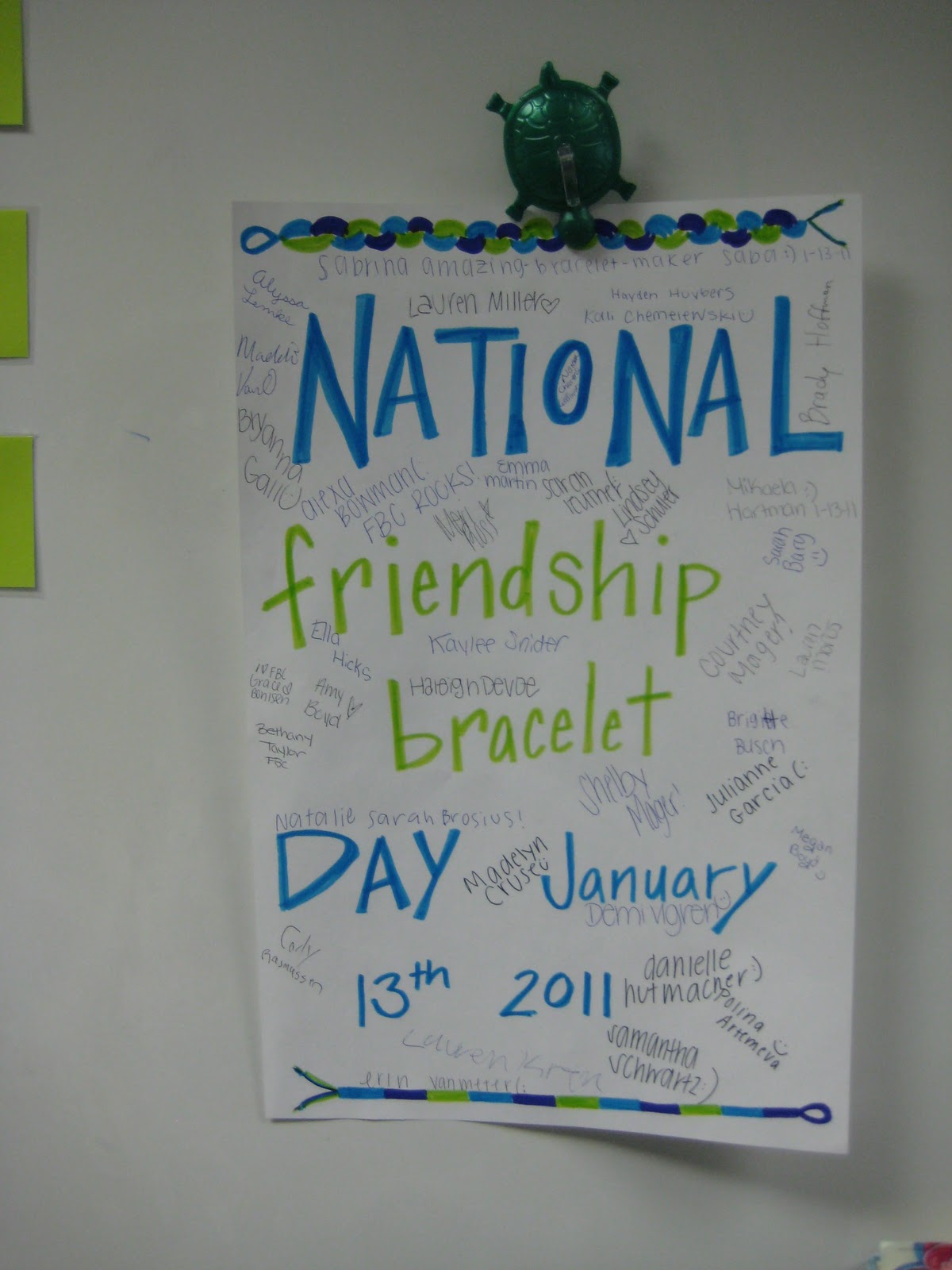 Overlap: NATIONAL FRIENDSHIP BRACELET DAY!