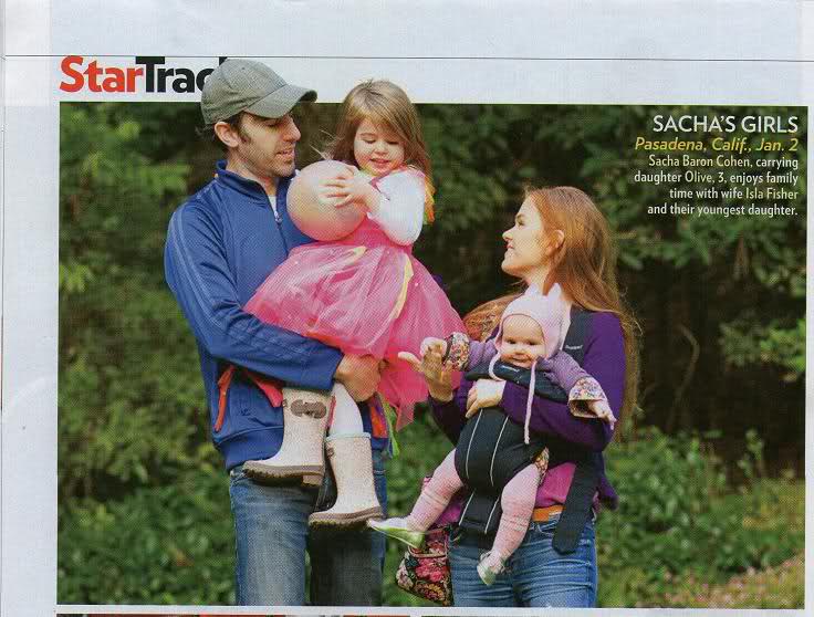 The Diva's Corner: *First Pic* Isla Fisher, Sacha Baron Cohen, Olive ...