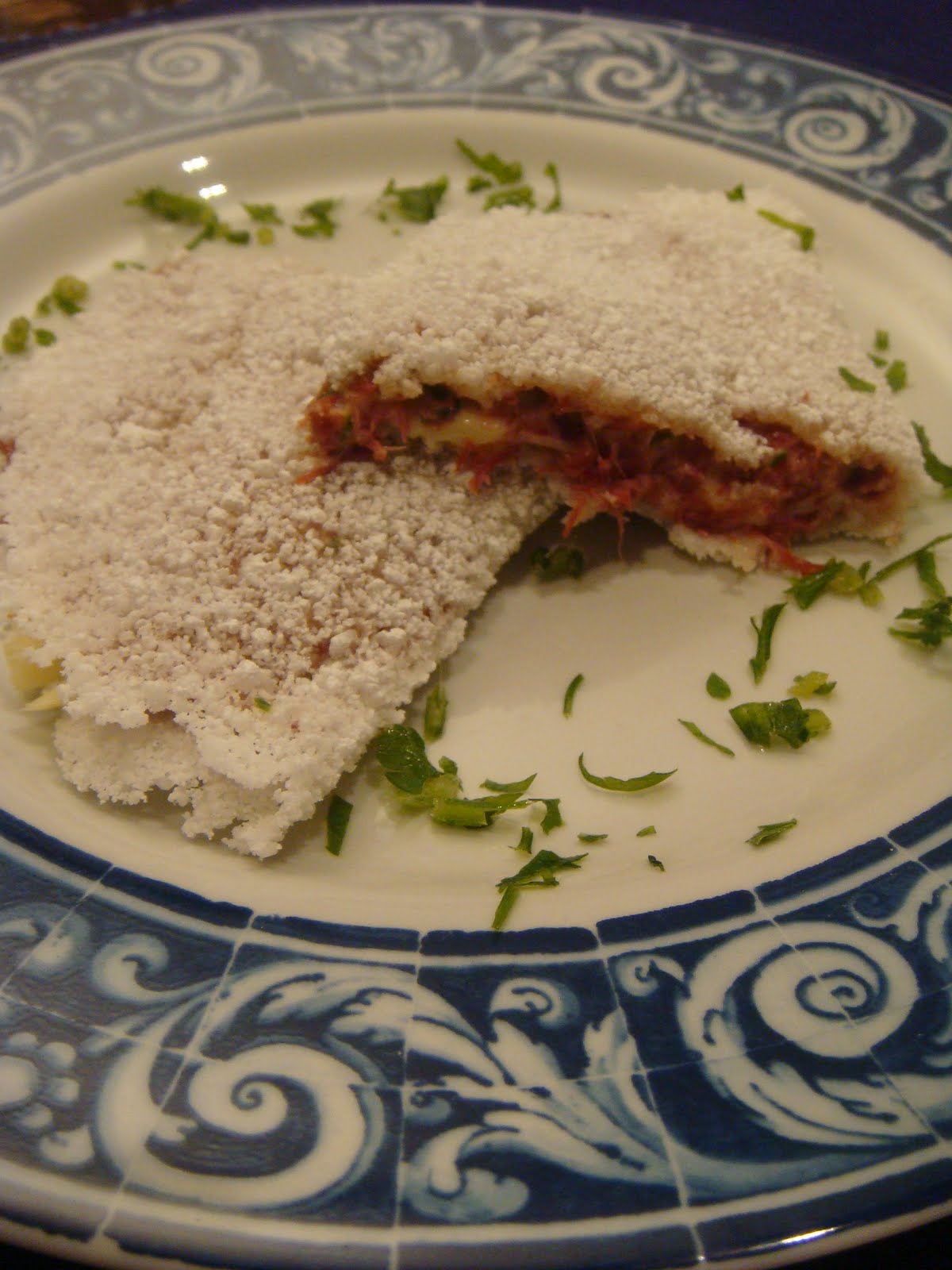de Salto Alto na Cozinha: Tapioca de Carne Seca