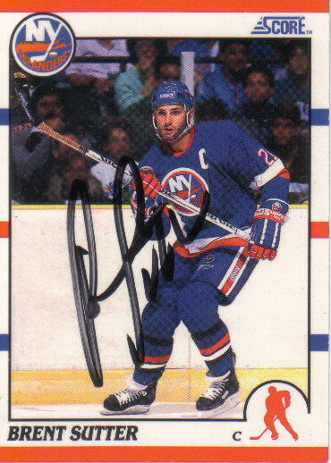 Hell's Valuable Collectibles: Brent Sutter: 6 Autographed Cards (Part 1)