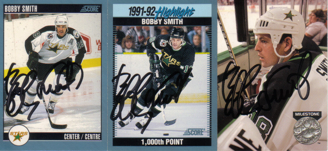 Hell's Valuable Collectibles: Bobby Smith: 5 Autographed Cards